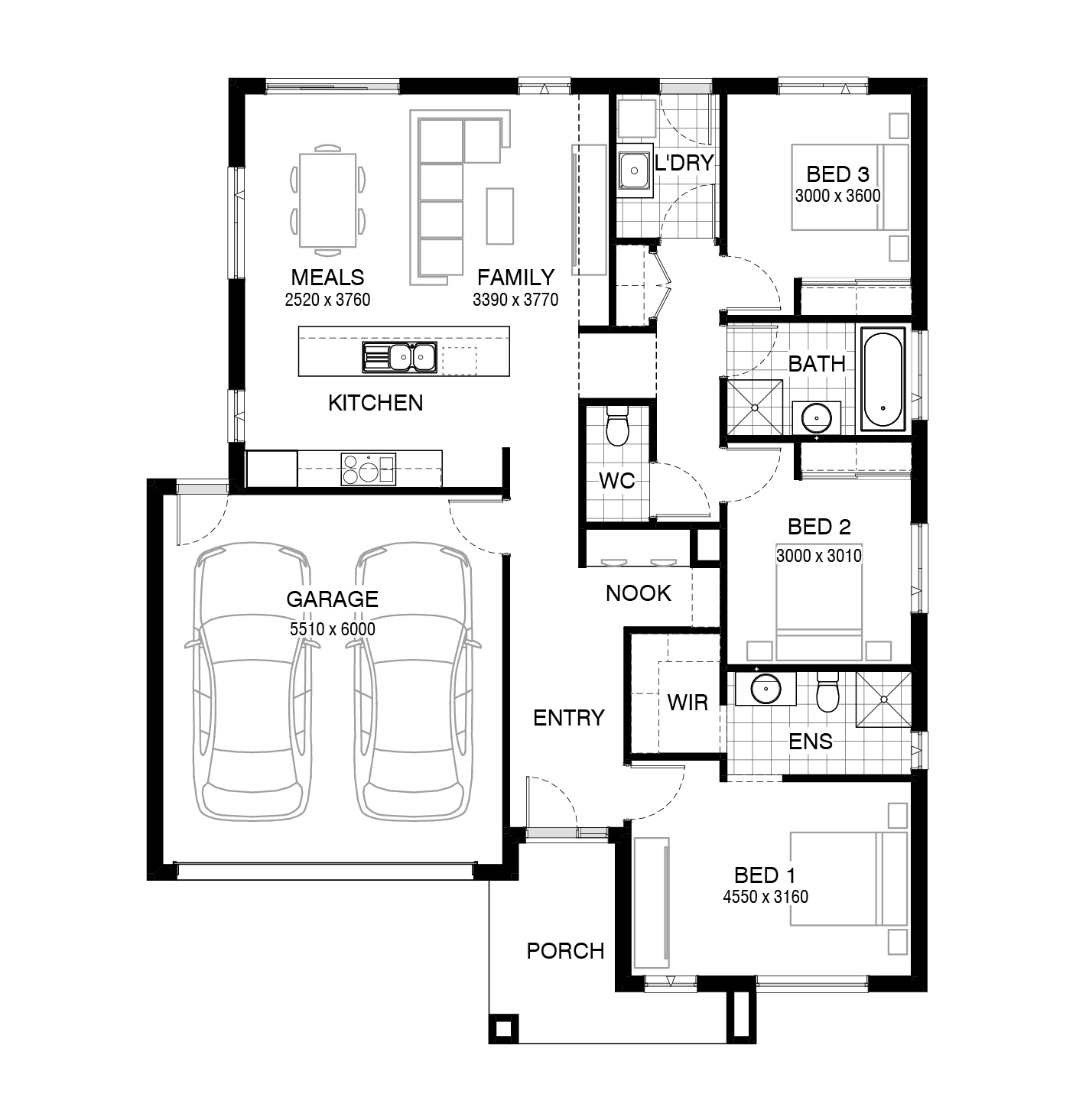 New Home Designs VIC | Linden 18 New Home Design | Burbank