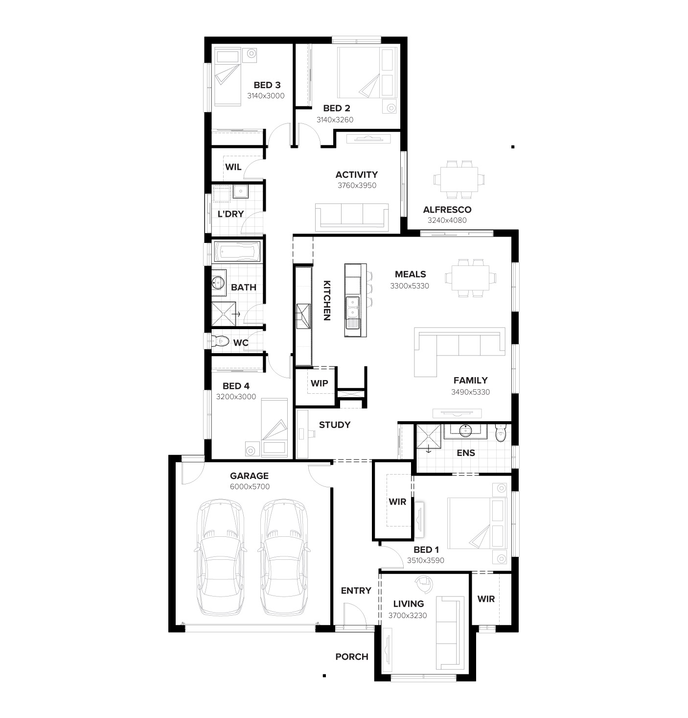 New Home Designs QLD | Hawthorne 254 New Home Design | Burbank